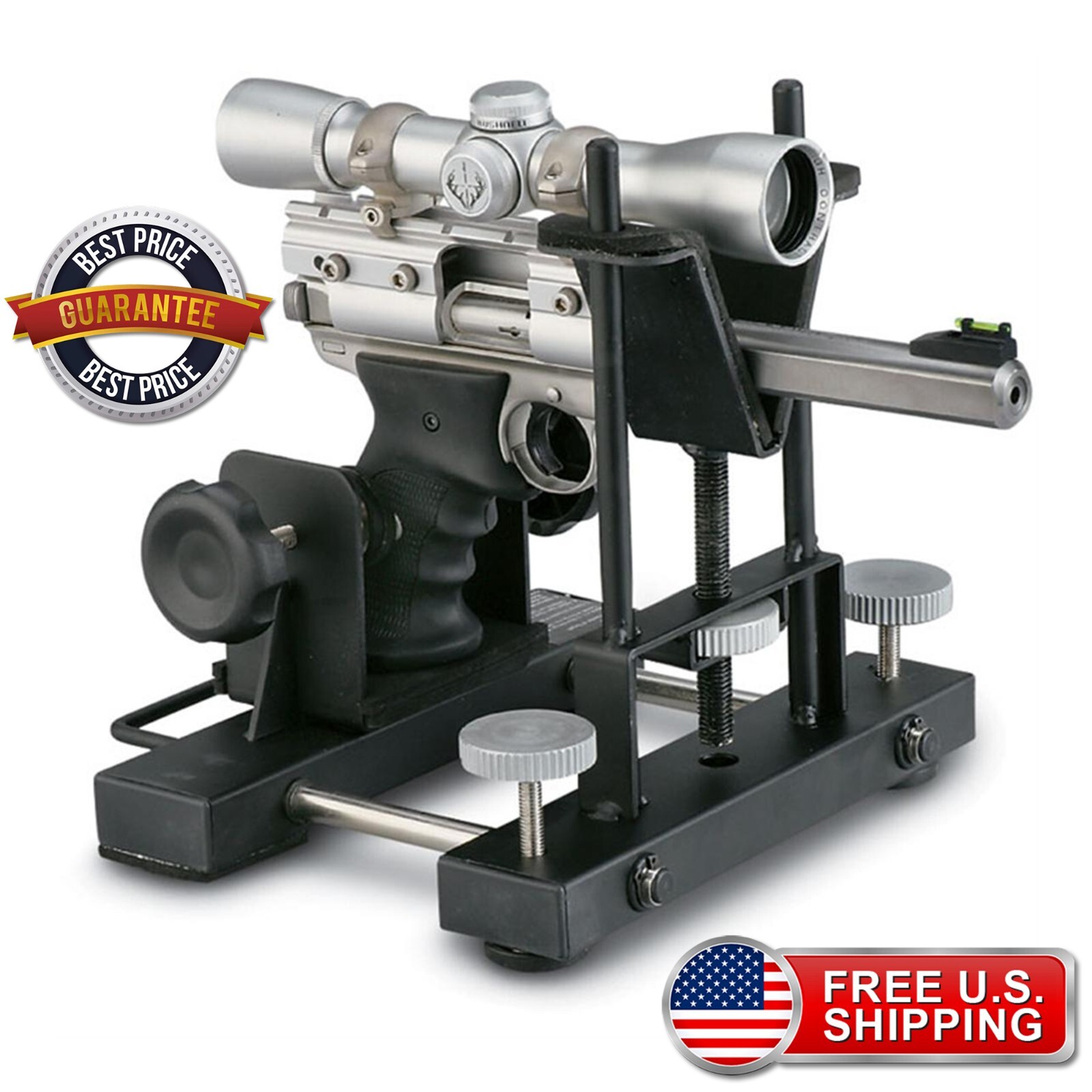 Parallax Pistol Handgun Sighting Adjustable Bench Rest Sight 5 Shots Or ...