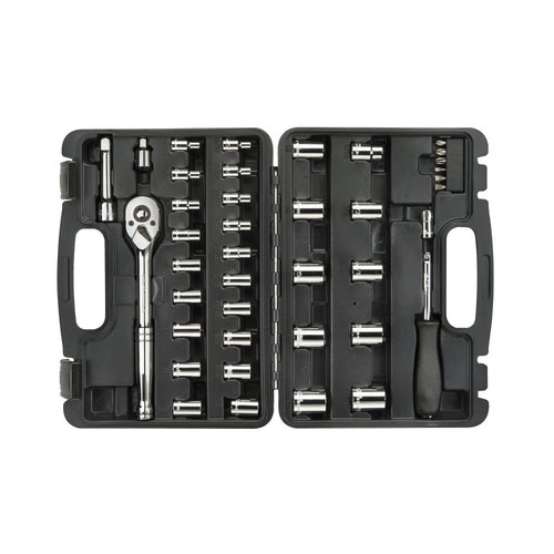 Blue Ridge Tools 41 Piece Mechanics Socket Kit Wrench Bits Automotive ...