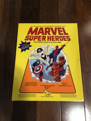 TSR Marvel Super Heroes Role Playing Game MH-O 6850 (Complete) Box Set ...