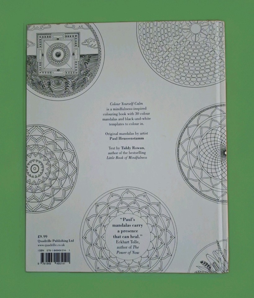 A Mindfulness Colouring Book, Colour Yourself Calm, Mandalas, as new ...