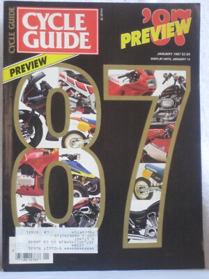 Cycle Guide Magazine - January 1987 | eBay
