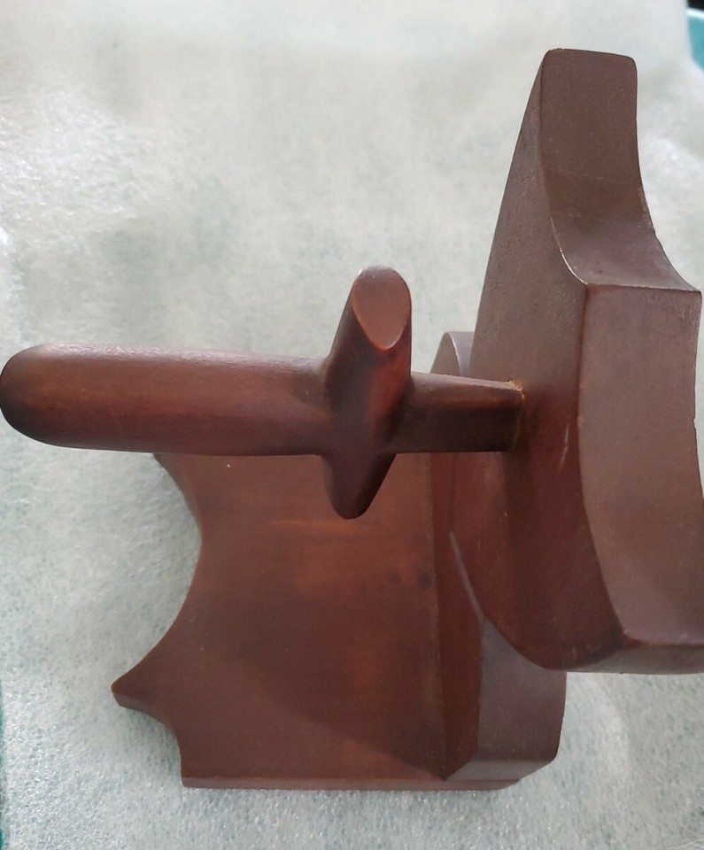 Vintage Wood & Sword BOOKENDS w/ Dagger, Knife Blade, Fantasy Knight ...