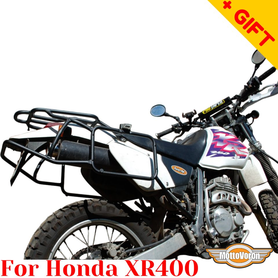 For Honda XR 400 Rack luggage system XR400R side carrier Monokey XR 400 ...