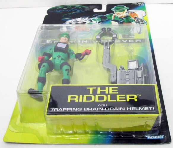 1995 KENNER BATMAN FOREVER TWO-FACE & RIDDLER 2 ACTION FIGURES + CANNON ...