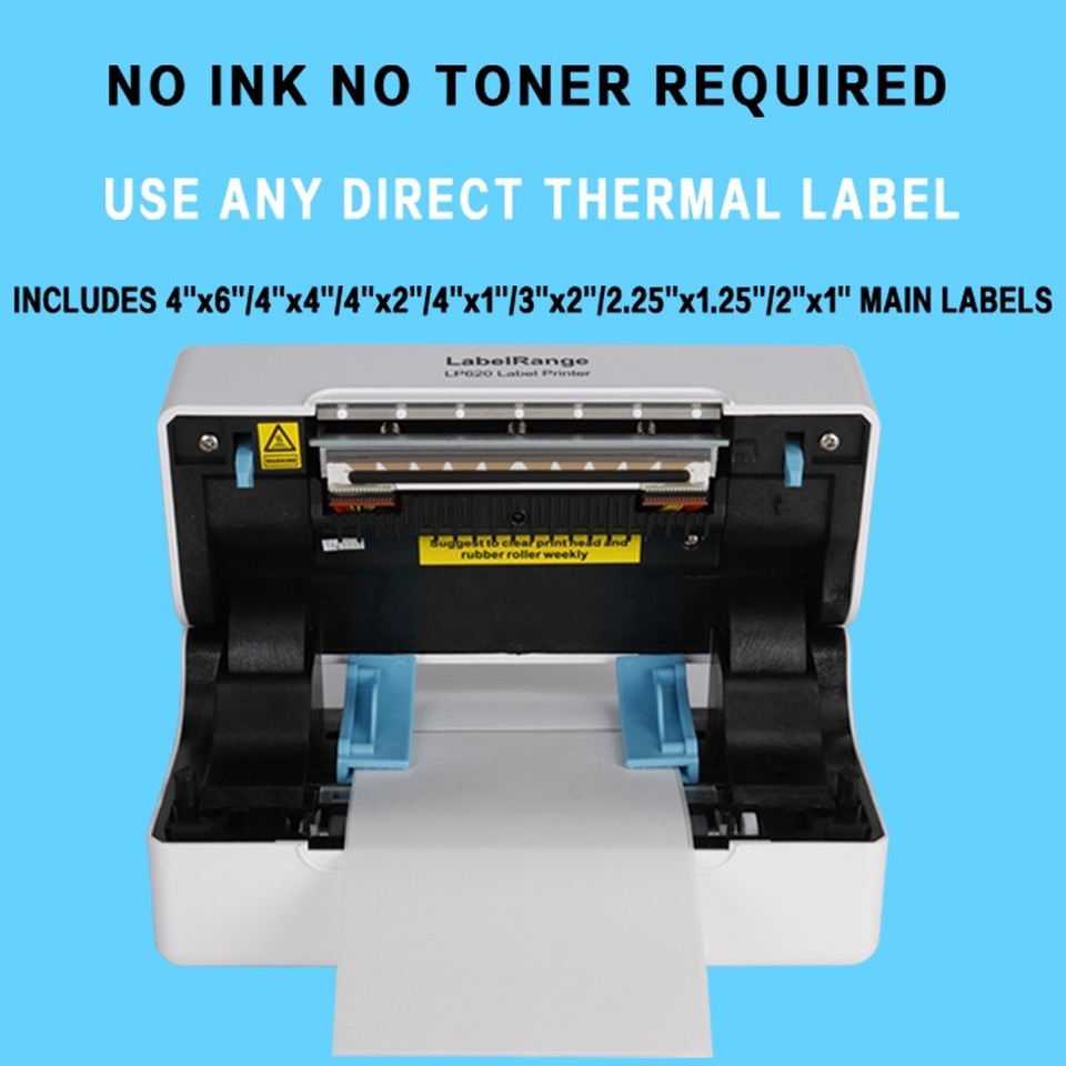 Bluetooth LabelRange BT620 300DPI shipping label printer , Connect ...