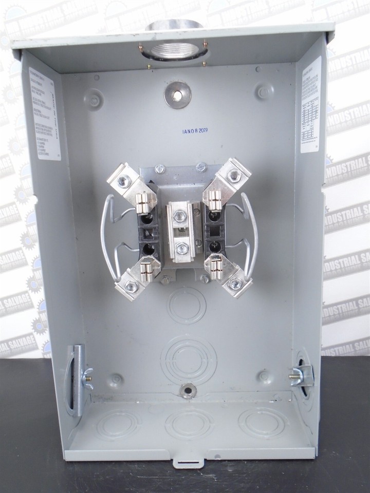 DURHAM - 200A - 600V, 1 PH, 4 JAW - METER SOCKET - MTT83395C-VP02 - NEW ...