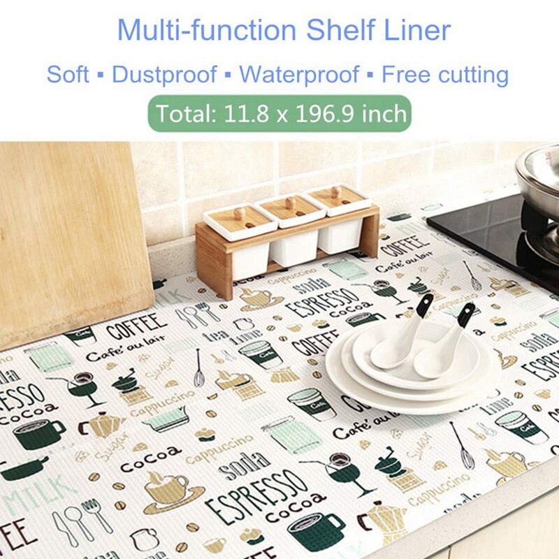 Multi-Function Drawer Shelf Liner Foam for Kitchen Cabinets ...