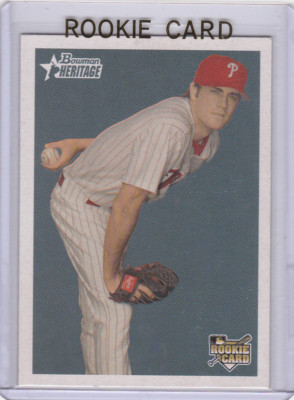 COLE HAMELS ROOKIE CARD 2006 Bowman Heritage Baseball RC Phillies Texas ...