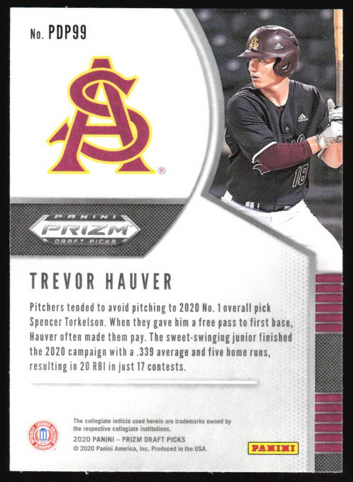2020 Panini Draft Trevor Hauver #PDP99 Arizona State | eBay