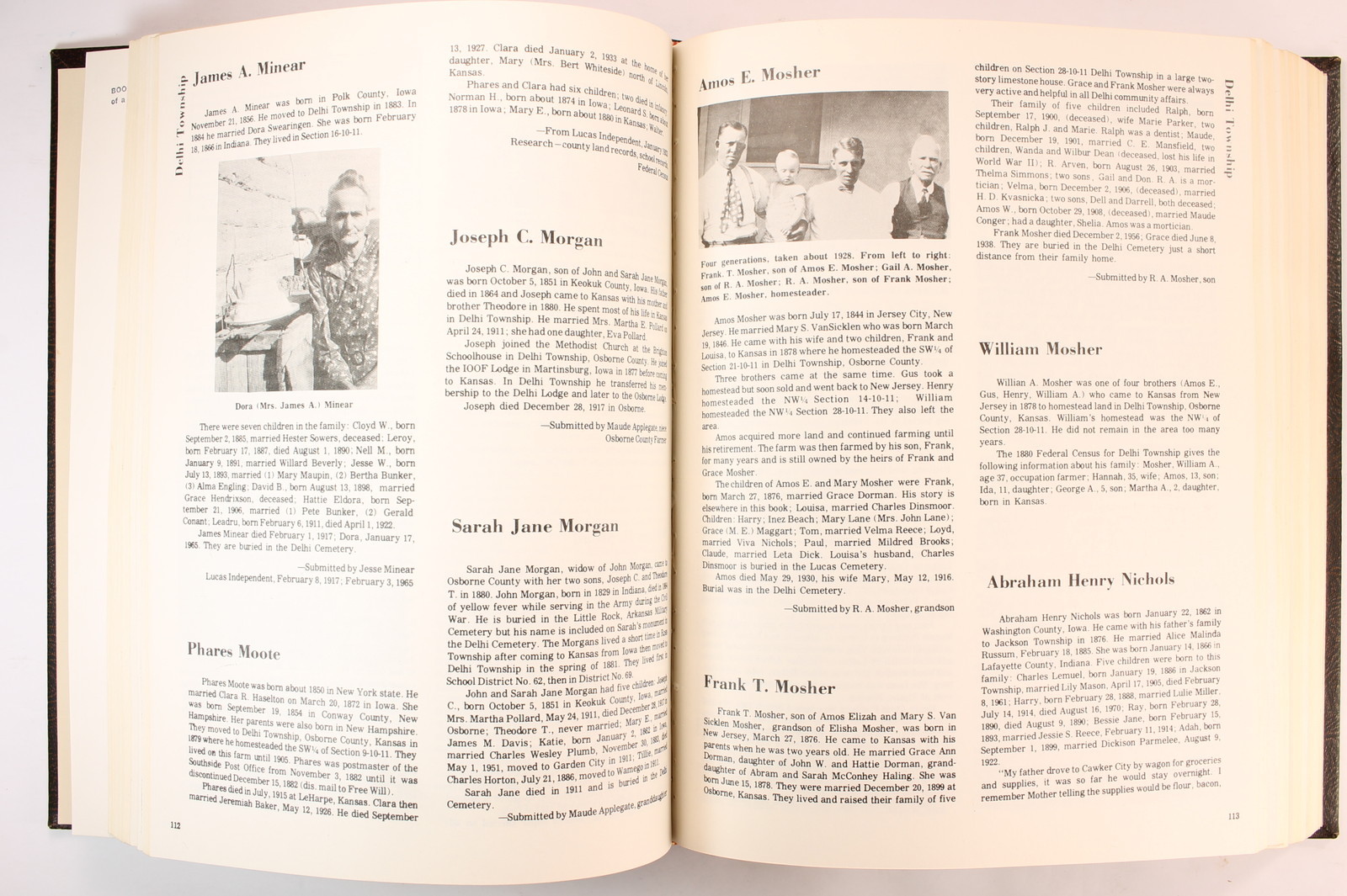 Osborne County Kansas 1978 Family History Book Alton Downs Natoma ...