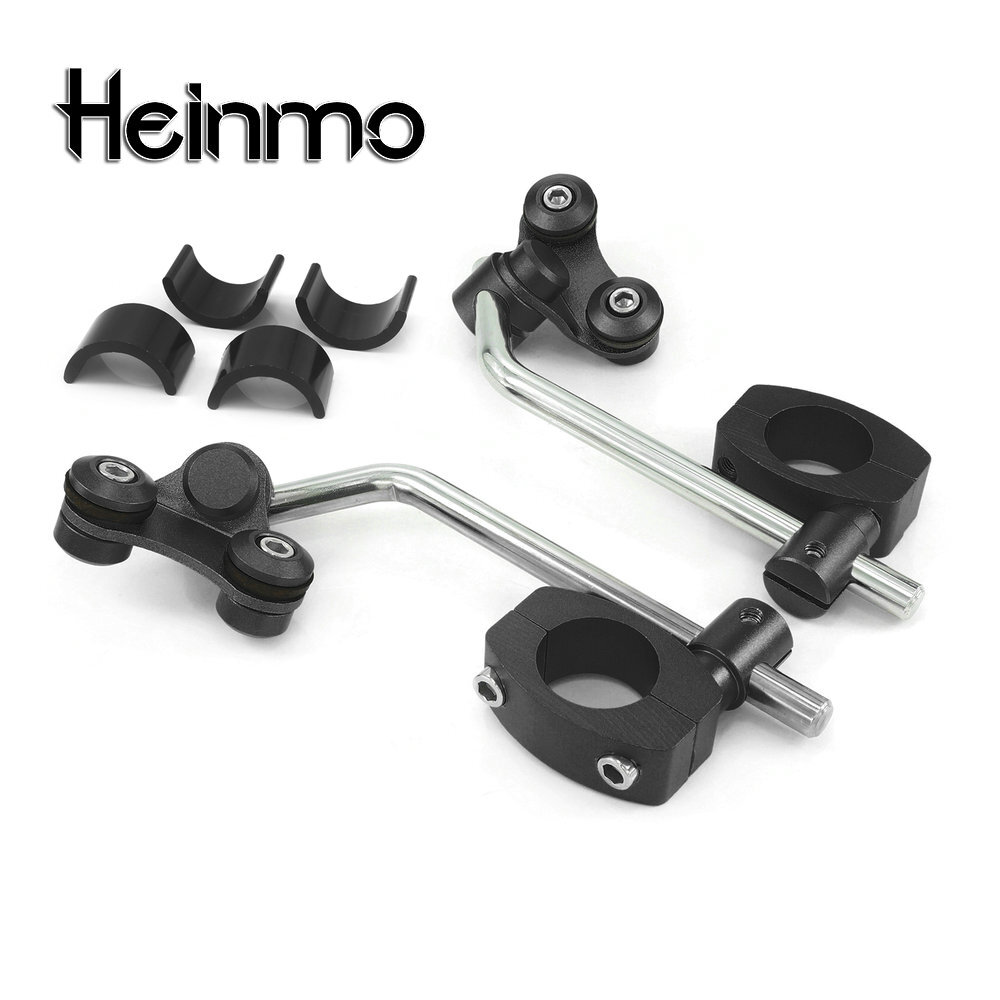 7/8” 22mm Universal Windshield Bracket Standard Handlebar Windscreen ...