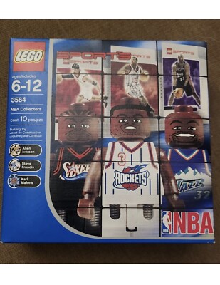 NEW LEGO Sports Allen Iverson Karl Malone Steve Francis Rare NBA ...