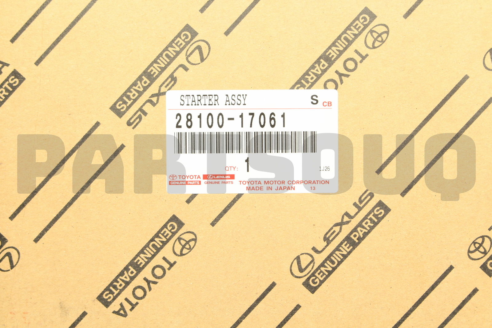 2810017061 Genuine Toyota STARTER ASSY 28100-17061 | eBay