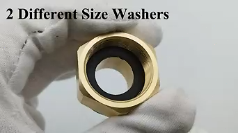 Hose Bib Adapter 1-1/16" Fine Thread (Female) to 3/4" GHT Male Faucet ...