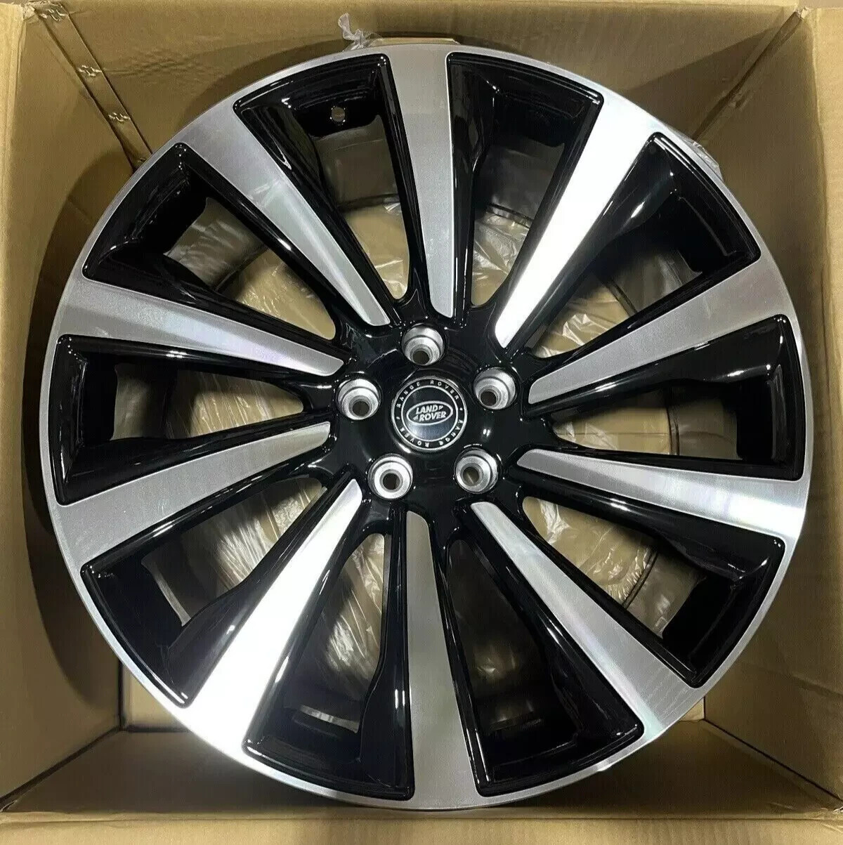 (4) 24x10 SV NEW RANGE ROVER WHEELS RIMS BLACK MACHINE HSE SPORT 5x120 ...
