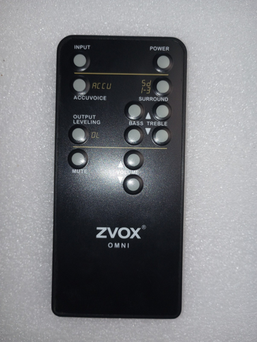 ZVOX Remote Control OMNI SoundBase 450 Speakers theater surround sound ...