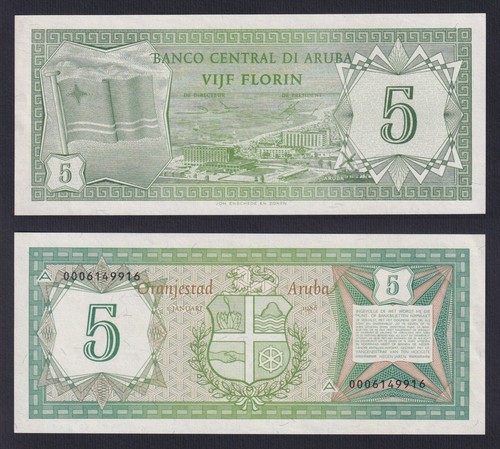 Aruba 5 Florin Banknote 1986 P.-1 FDS/UNC | eBay