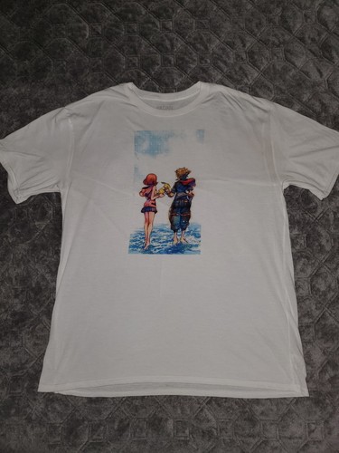 Kingdom Hearts - Sora and Kairi Graphic Tee - Size L - Video Game Merch ...