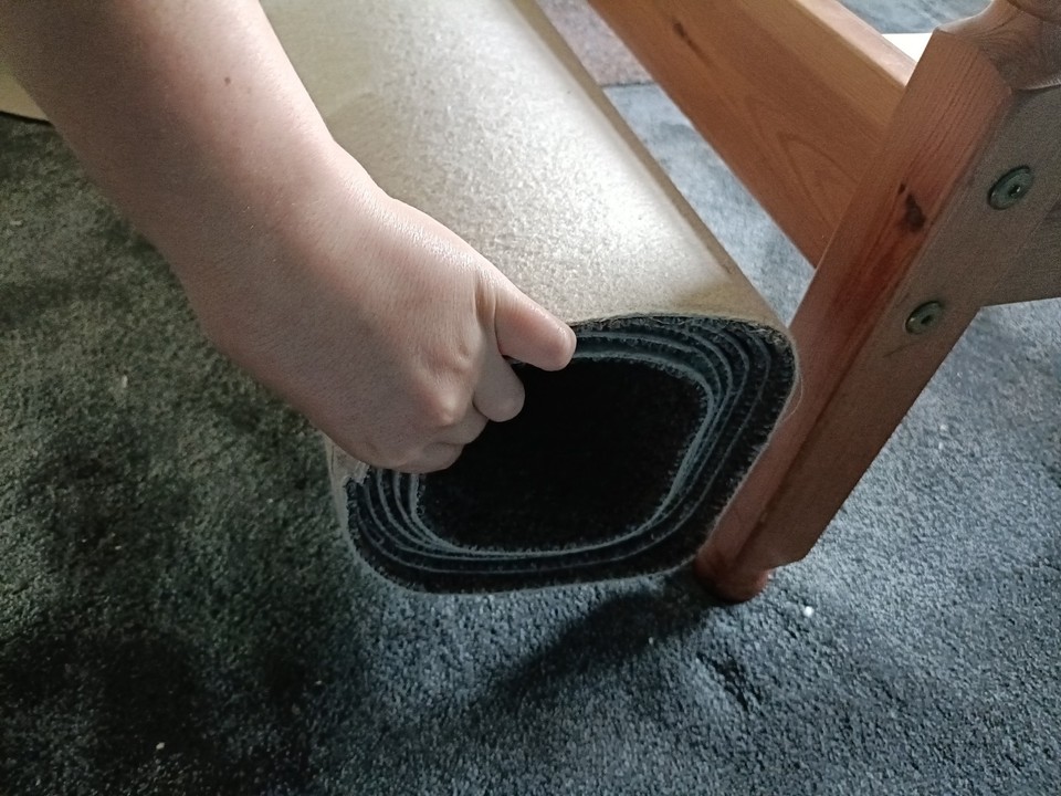 Almond Brown Cheap Carpet Roll End Heather Twist 5m Wide Felt Back ...