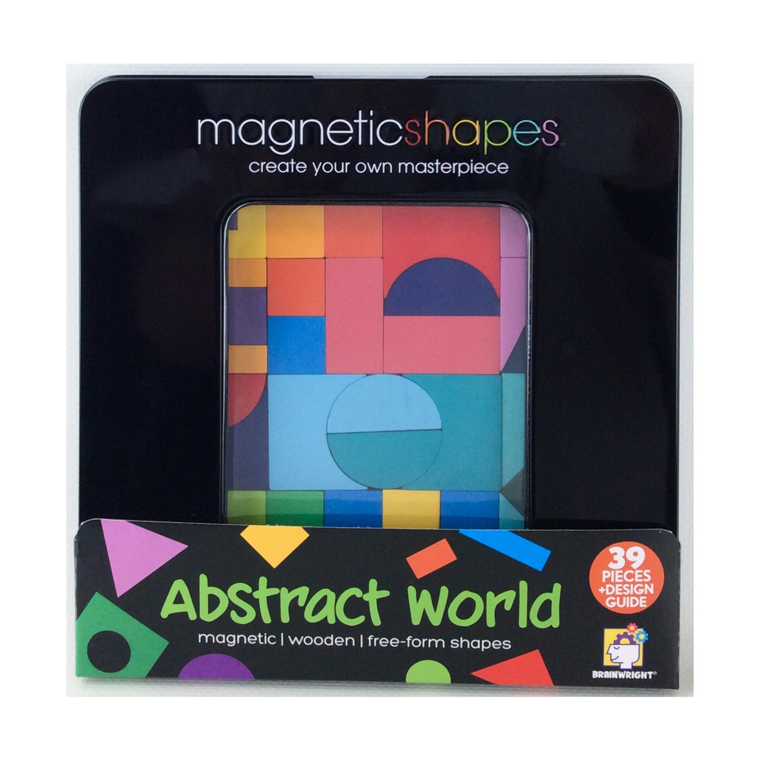 Brainwright Puzzle Gane Magnetic Shapes - Abstract World New | eBay