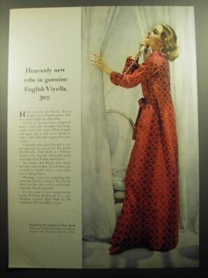 1958 Viyella Robe Ad - Heavenly new robe in genuine English Viyella | eBay