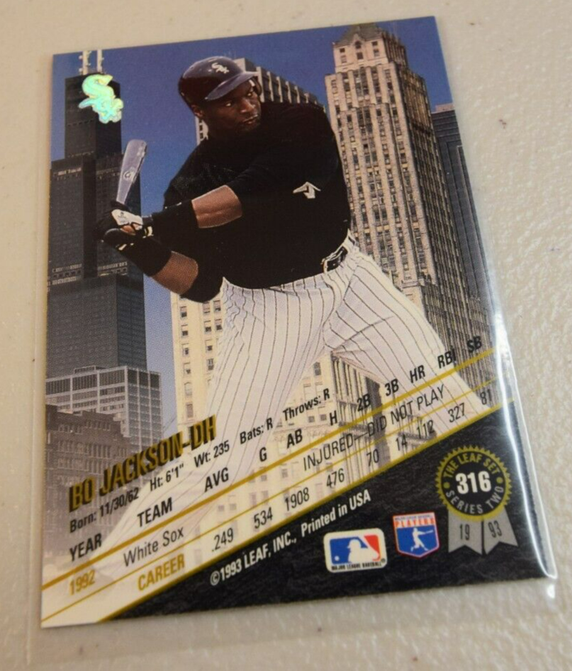 1993 Leaf Baseball Card Bo Jackson #316 | eBay