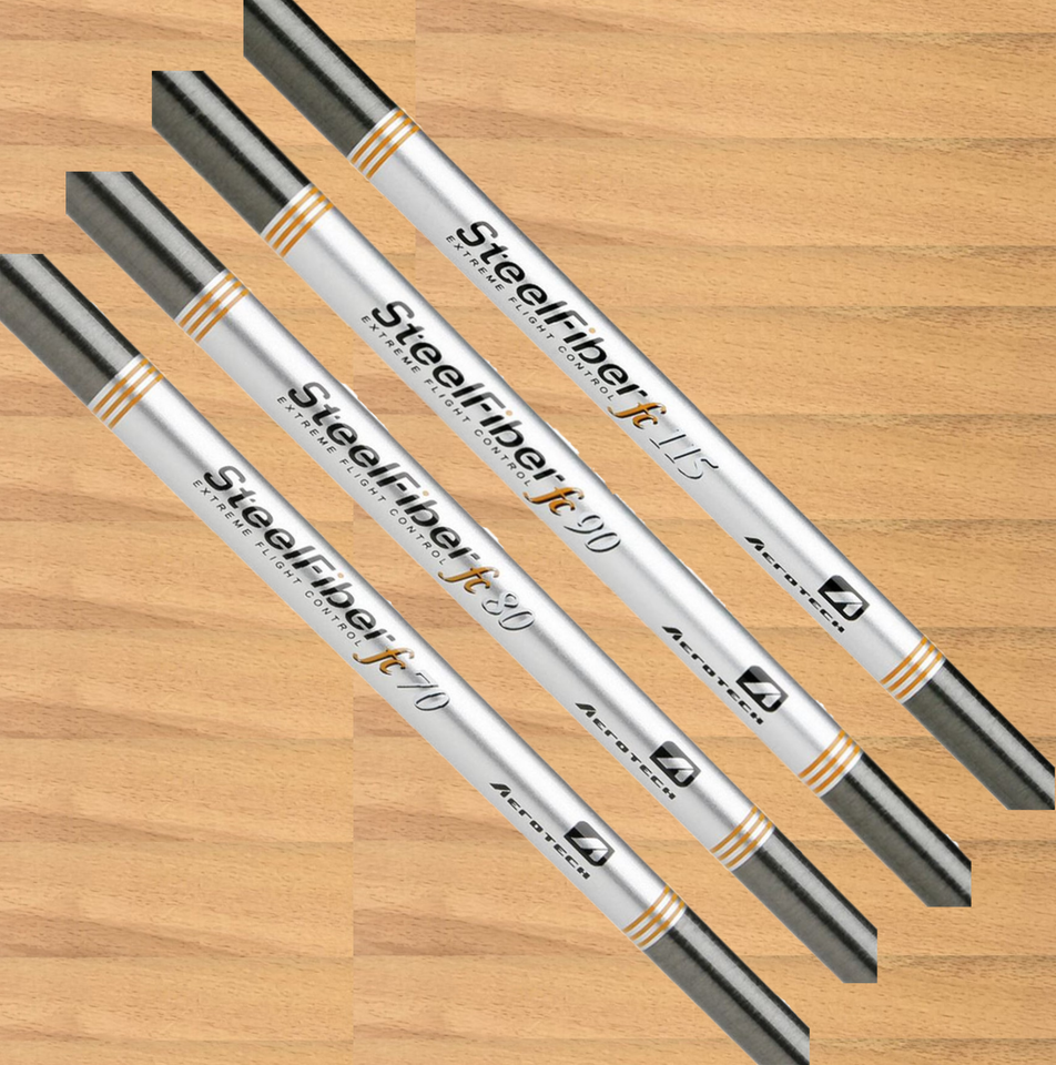Aerotech Steelfiber FC70/80/90/115 Graphite Iron Golf Shafts .370 ...