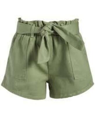 Grayson Threads Kids, The Label Big Girls Tie-Belt Cotton Twill Shorts ...