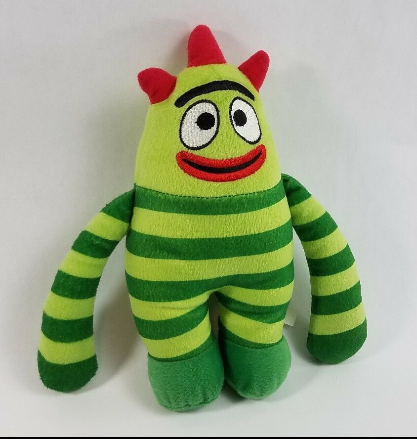 BROBEE 9" PLUSH DOLL, Yo Gabba Gabba, Nanco Stuffed Animal Green | eBay