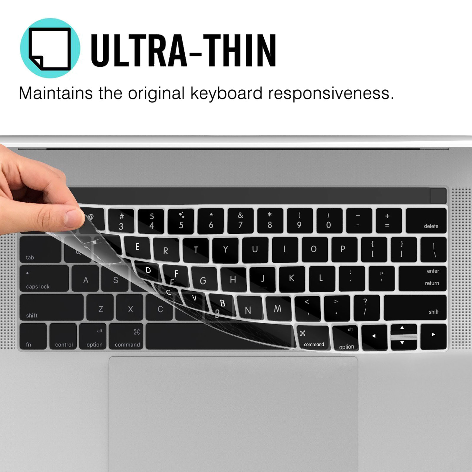 Glossy Crystal Clear Case for MacBook Pro 13/15 Air Keyboard Cover ...