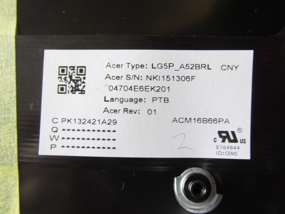 New Acer OEM Nitro 5 AN515-53 Palmrest w/ Bra-Port Keyboard 6B.Q2SN2 ...