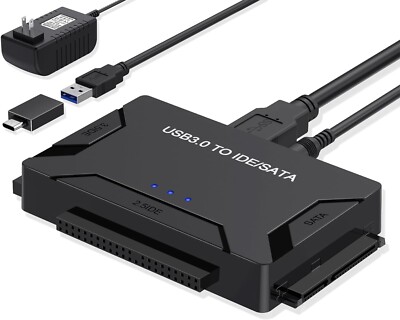 Hard Drive Reader USB 3.0 to SATA External Lay-Flat Docking Station for ...