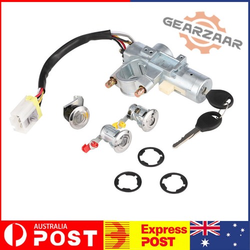 Lock Door Ignition Barrel Switch & 2 Key Set Fit For Nissan Navara D22 ...