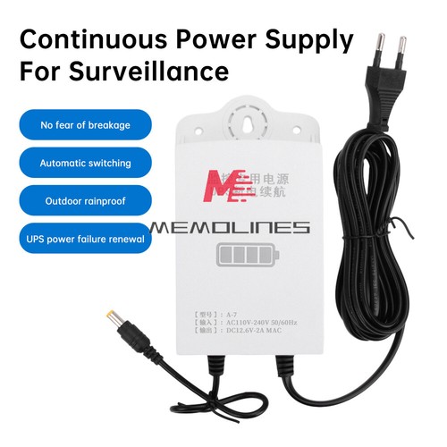 12V Monitor Emergency UPS Uninterruptible Power Supply Mini UPS Battery ...