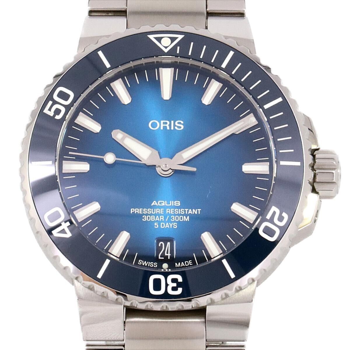 Oris Aquis Blue Men's Watch - 01 733 7653 4155 for sale online | eBay