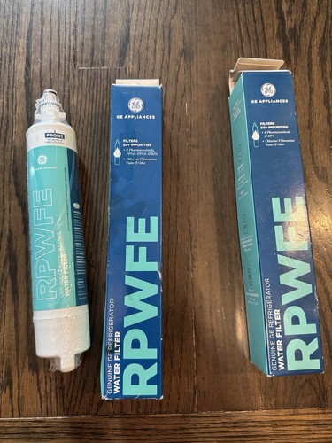 GE RPWFE Refrigerator Water Filter with Chip- 3 pack open box | eBay