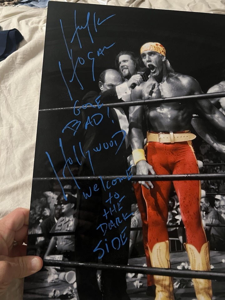 Hulk Hogan Autographed One Of One Metal 16x20 Wwe Signed Nwo | eBay
