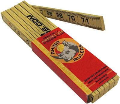 US Tape Company Rulers Folding Standard Brick Spacing Ruler 6' Length ...