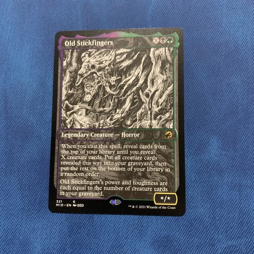 MTG Old Stickfingers – Innistrad: Midnight Hunt Card # 321 Non-foil B1 ...