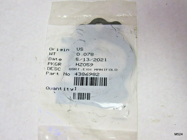 Genuine Cummins 4386982 Gasket Exhaust Manifold for sale online | eBay