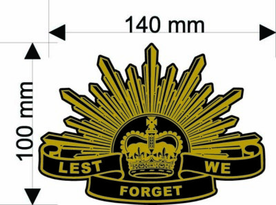 Army Sticker / Decal Australian Army Decal The Seventh Pattern ANZAC ...