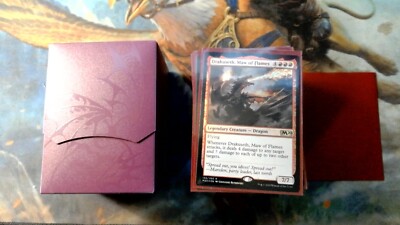 Magic the Gathering Commander Deck Fully sleeved Mono Red Dragon | eBay