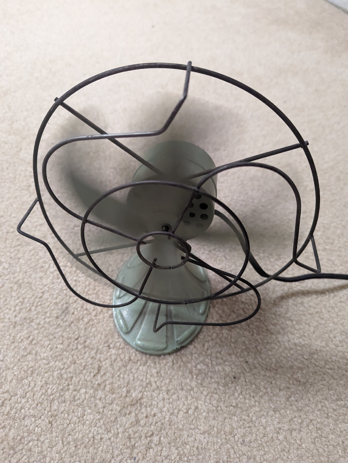 VTG A.C. Gilbert Polar Cub Mini Fan Cast Iron Base P1849 Green Working ...