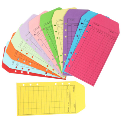 12 Pcs Budget Binder Colorful Kraft Paper Envelope Sheets Envelops ...