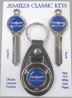 Blue Thunderbird Deluxe Classic White Gold Keys Set T-Bird 1965 1966 ...