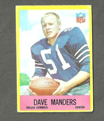 1967 Philadelphia #56 Dave Manders Dallas Cowboys | eBay