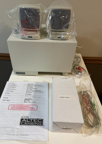 Altec Lansing ACS340 Computer Speakers Subwoofer 2.1 Sound System ...