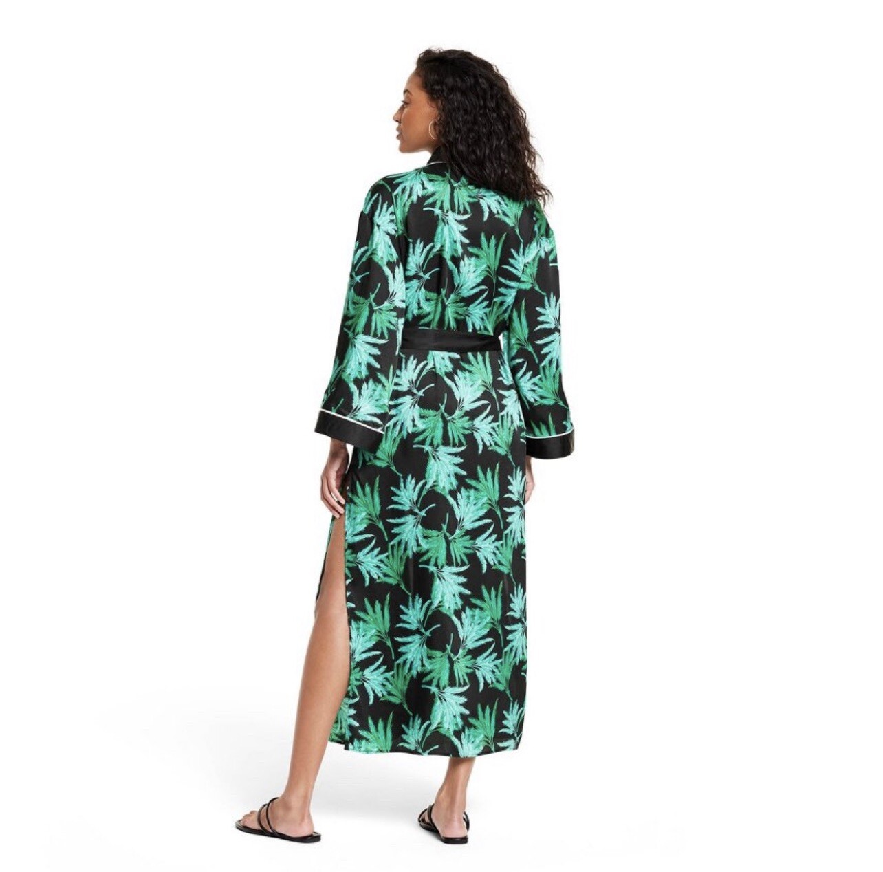 Fe Noel x Target Women's Feathered Palm Print Cover Up Dress Black ...