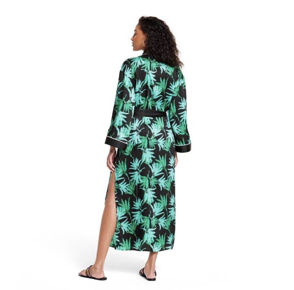 Fe Noel x Target Women's Feathered Palm Print Cover Up Dress Black ...