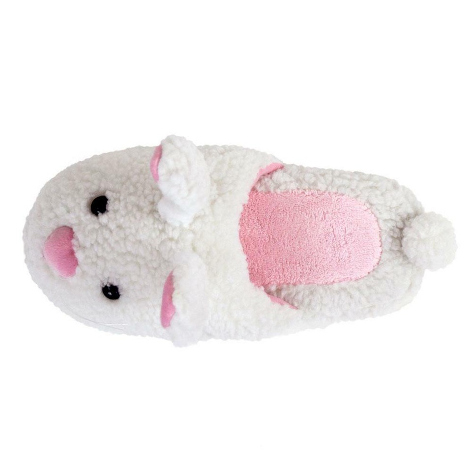 Classic Bunny Slippers -Sizes for Men, Women & Kids - White and Pink ...